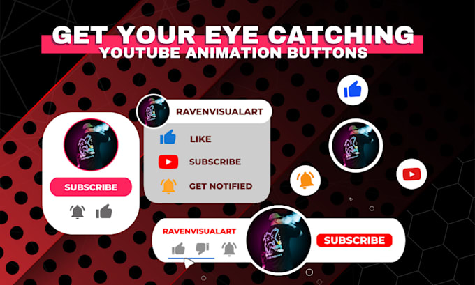 Make eye catching youtube subscribe button animation by Ravenvisualarts ...