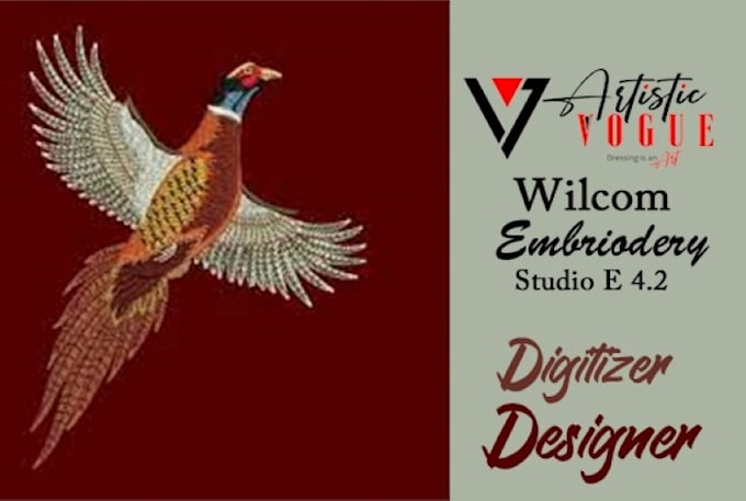 Convert logo and photo into embroidery digitizing in wilcom by Artisticvogue | Fiverr
