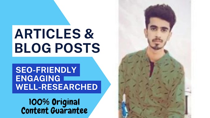 Write a unique article on the topic of your choice by Ghayoor75 | Fiverr