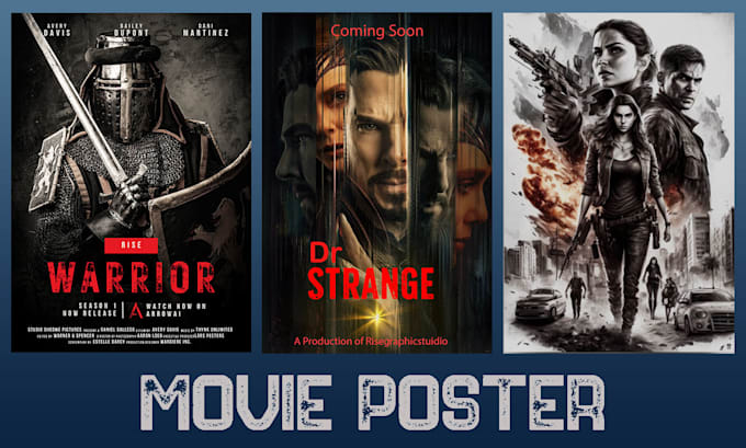 Design professional movie poster and film poster by Risegraphic | Fiverr