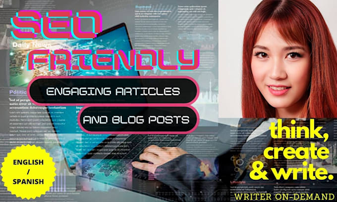 Ghostwrite blog posts and articles in spanish and english