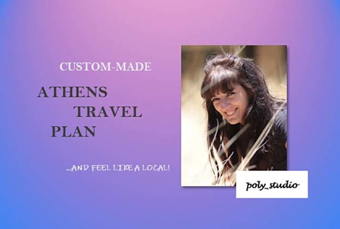 Create your personalized travel itinerary for athens by Poly_studio | Fiverr