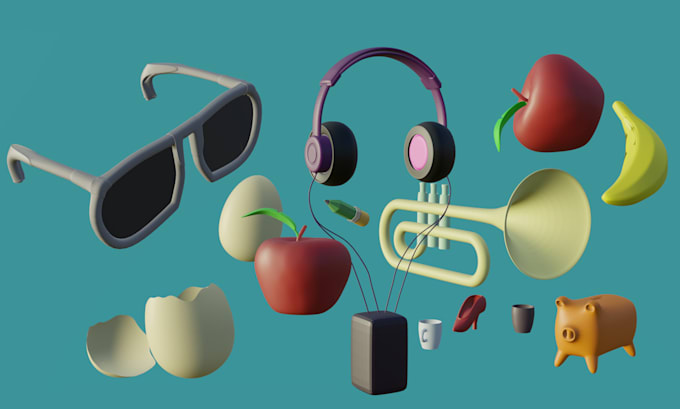 Create simple 3d objects in blender by Rollandtanase | Fiverr