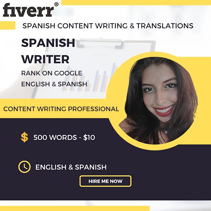 Be your spanish writer for seo optimized content writing by ...