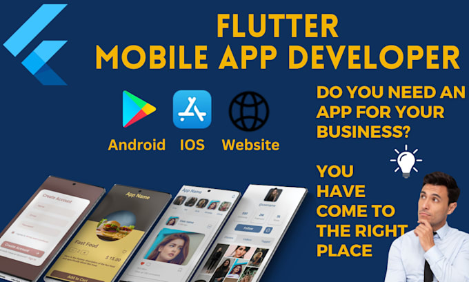 Develop android and ios mobile apps in flutter by Zubair_mz | Fiverr