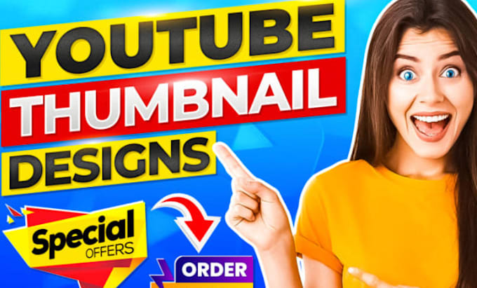 Create eye catchy youtube thumbnails by Noumanali849 | Fiverr