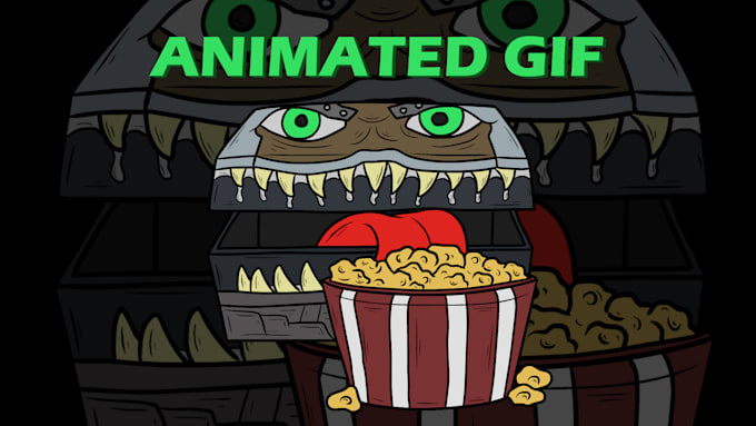 Create cartoon animated gif for stickers, logo, emoji, etc by ...
