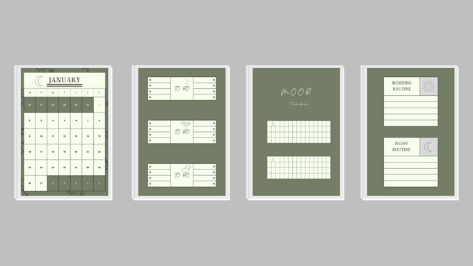 Design calendar, planner or bullet journal for you by Mely245 | Fiverr