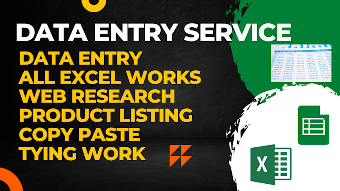 Do data entry, copy paste and excel data entry work for you by Ashikq386 | Fiverr