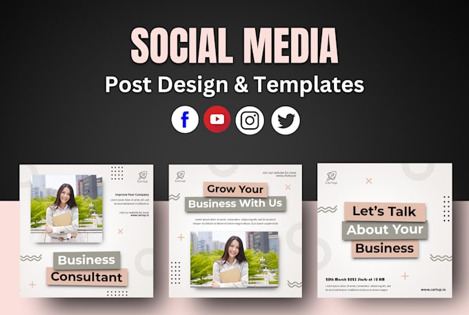 Create unique and eye catching social media post design for you by ...