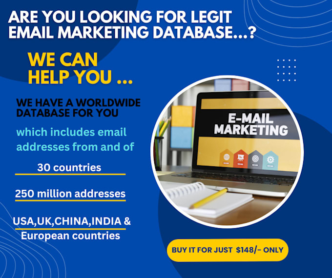 Give you worlds largest email database for email marketing by ...