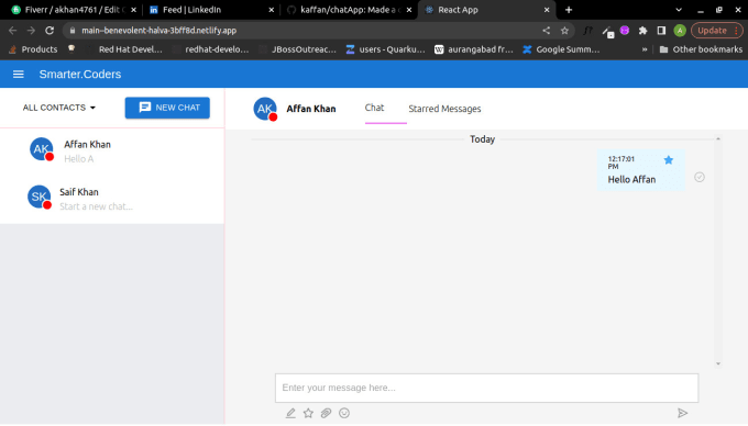 Create Frontend Applications Using Reactjs And Related Tech By Akhan4761 Fiverr