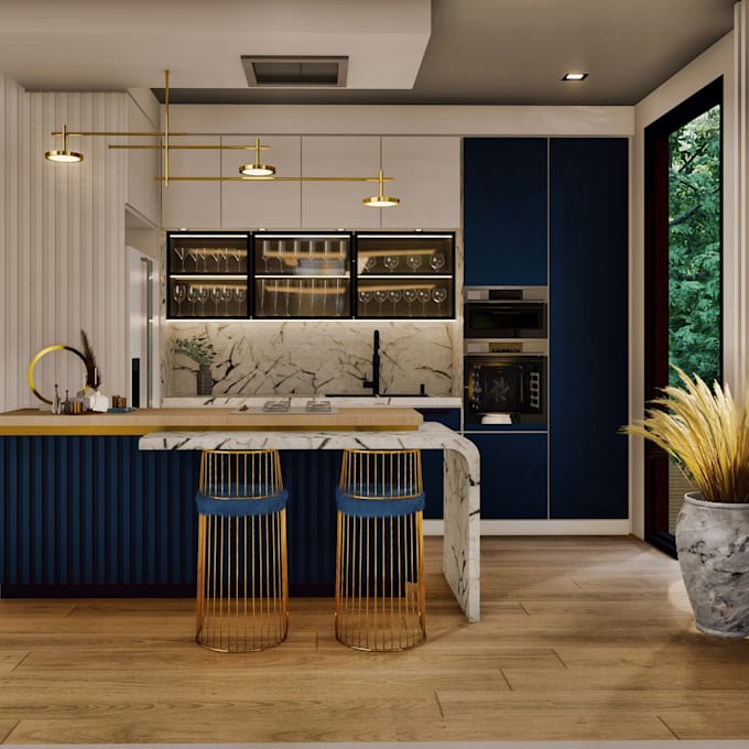 Design kitchen idea for you by Zuraini_zakaria | Fiverr
