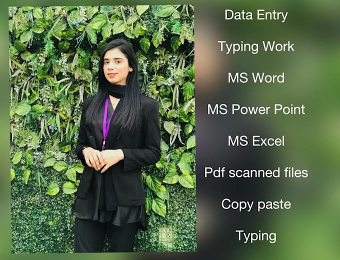 Do accurate ms word ,ppt, copy paste and typing work by Kanzairfan1 | Fiverr