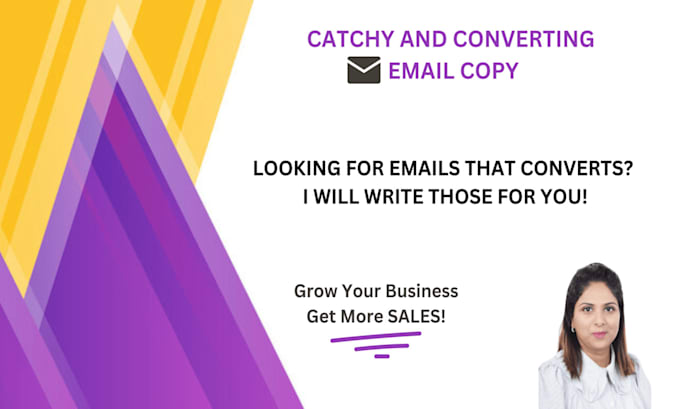 Write persuasive and converting sales email copy for your business by Rashidazh | Fiverr