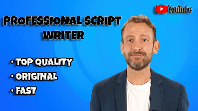 Write a script for your youtube video by Johnvoice1 | Fiverr
