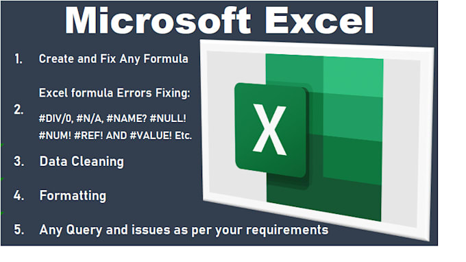 Create and fix any microsoft excel formula and ms excel by Amirsiddique1 | Fiverr