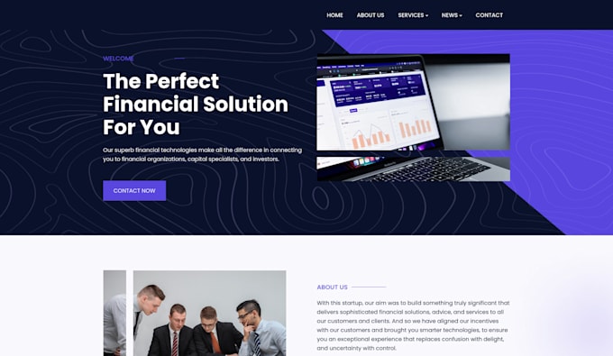 Make and setup a simple business website by Sradovic | Fiverr