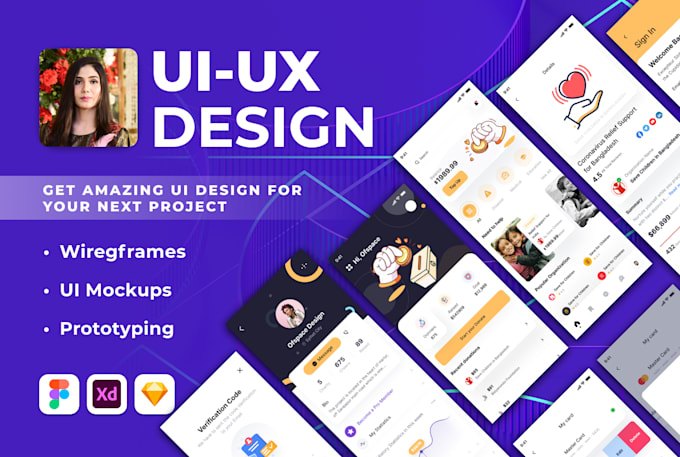 Design ui ux for mobile and website apps by Imfaiqa | Fiverr
