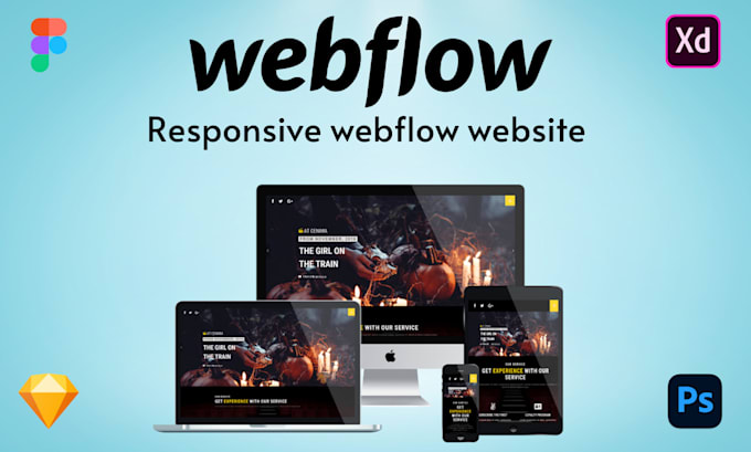 Develop responsive webflow website from figma, xd and sketch by Mmoeez24 | Fiverr