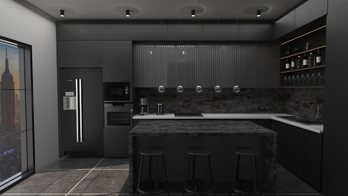 3d building design and interior design by Yigituccar | Fiverr