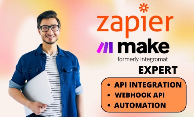 Be your make com, zapier zap, integromat automation expert, setup ... Be your make com, zapier zap, integromat automation expert, setup ...