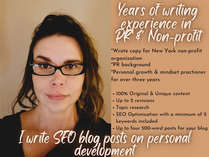 Write seo blog posts on personal development by Brendaurbancic | Fiverr