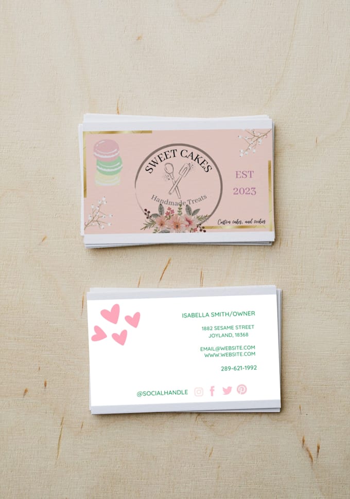 Create cute business cards by Aleeza1928 | Fiverr