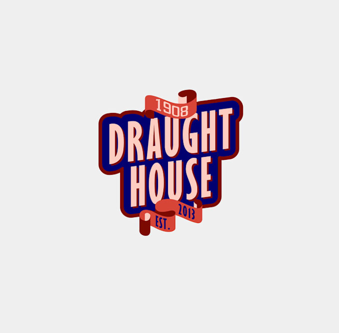 Design awesome 1908 draught house logo by Dean_landis | Fiverr
