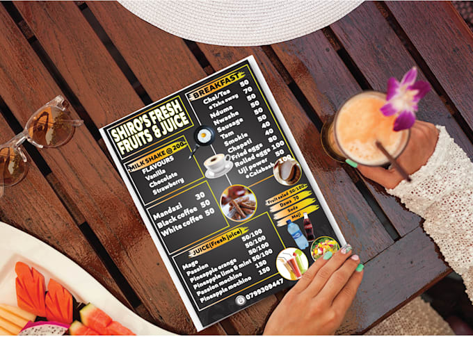 Create a professional menu design for your restaurant by Tejprintbrands ...