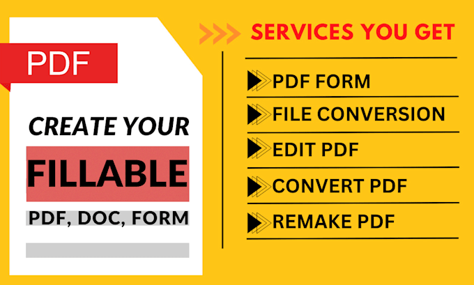 Do professional fillable pdf form services by Nishatrayhan05 | Fiverr