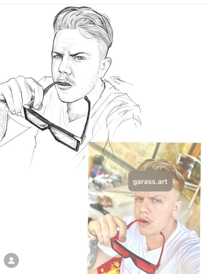 Create face sketch with maximum detail by Garass | Fiverr