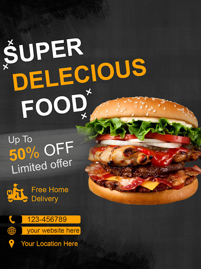 Design attractive advertisement poster for you by Maherammar | Fiverr