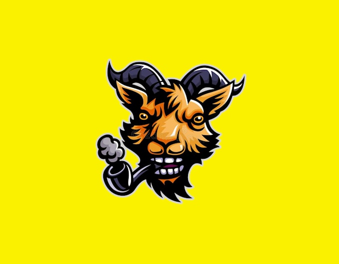 Design meaningful goat smoke head logo within new concepts by Lamia ...