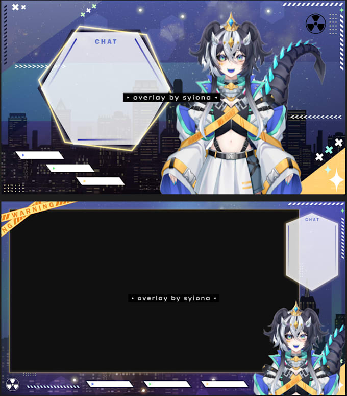 Make you twitch and vtuber stream overlays by Syiona | Fiverr