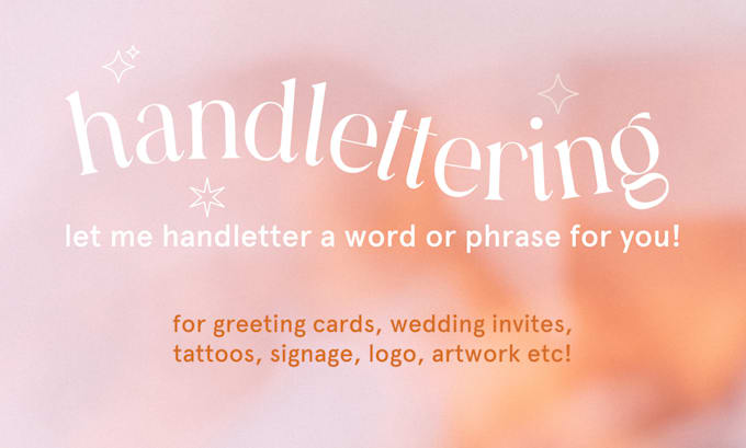 Create custom handlettering for you in my handwriting style by ...