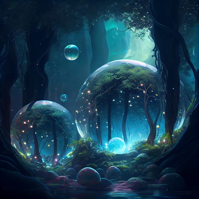 Create a stunning fantasy background image using ai generation by ...