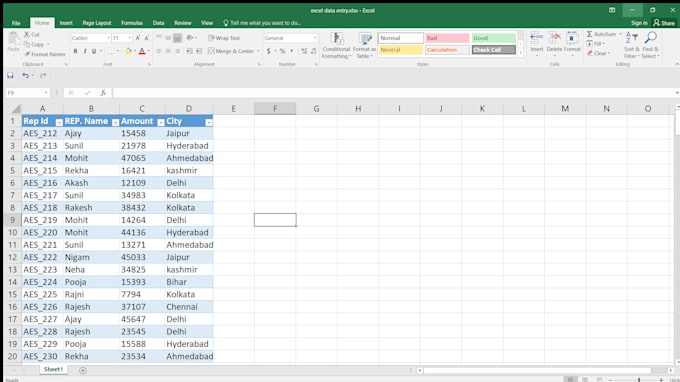 Excel data entry, web research by Prgmrminhaj | Fiverr Excel data entry, web research by Prgmrminhaj | Fiverr