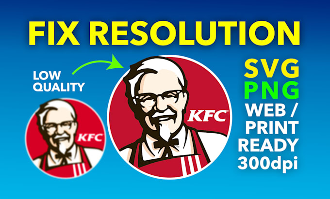 Sharpen logo redraw vectorize, enhance images, redesign modify resize ...