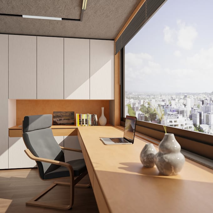 Create 3d interior design render by Zabazhan | Fiverr
