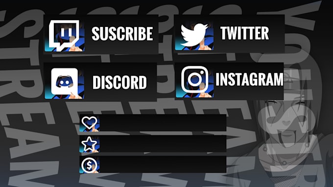 Hacer un stream pack de itachi by Manuxz | Fiverr