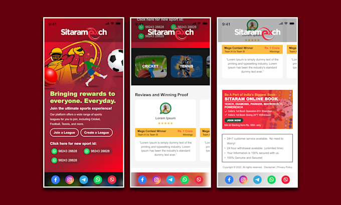 Design a stunning ui ux of your mobile web landing page by ...