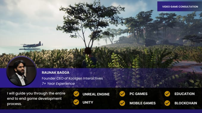 Provide consultation on game design and development by Raunak_bagga | Fiverr