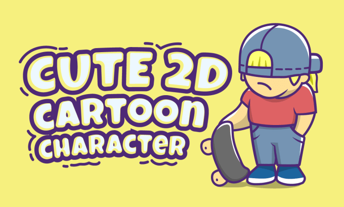 Design cute 2d cartoon character by Vethree | Fiverr