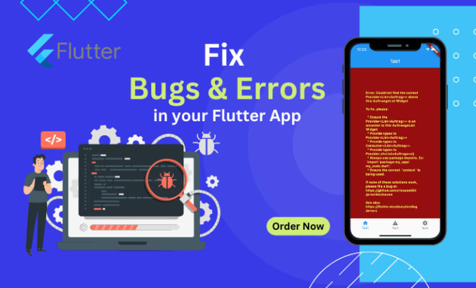 Develop, debug and fix bugs in flutter mobile app by Madi26 | Fiverr Develop, debug and fix bugs in flutter mobile app by Madi26 | Fiverr