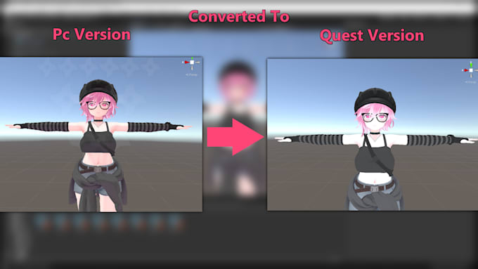 Convert your vrchat avatar to the quest version of vrchat by ...