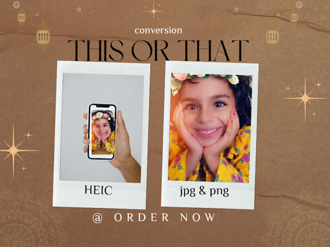 Convert heic photos to png and jpg formats by Umar139 | Fiverr