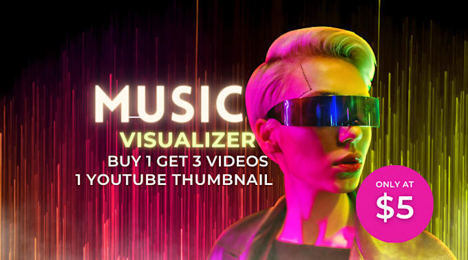 Create professional sound reactive music visualizer by Arifulislam711 | Fiverr