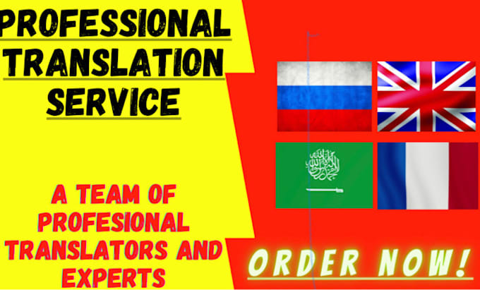 Professionally write and translate english , arabic, russian or french ...