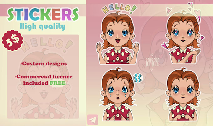 Design wonderful stickers for you by Suun_png | Fiverr